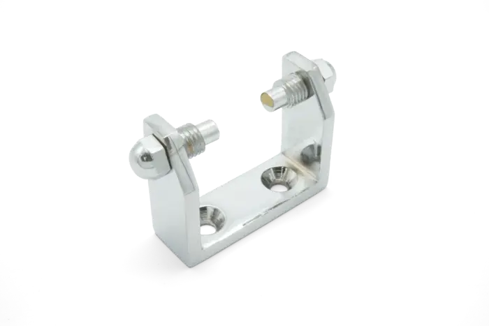 Small Mounting Bracket - 2 Hole - Chrome
