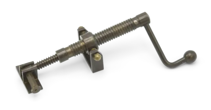 Handle Style Short Telescopic Screwjack - Small Brackets - Bronze