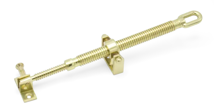 Long Telescopic Screwjack - Small Brackets - Brass