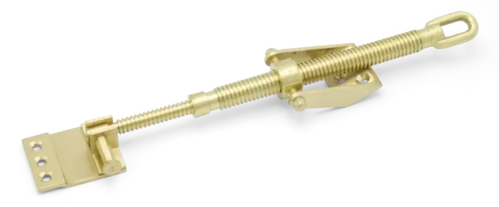 Long Telescopic Screwjack - Large Brackets - Brushed Brass