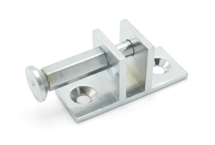 Small Plunger End Bracket - Satin Chrome